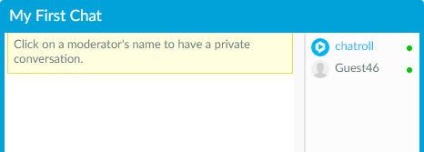 Updating status messages — Chatroll Support